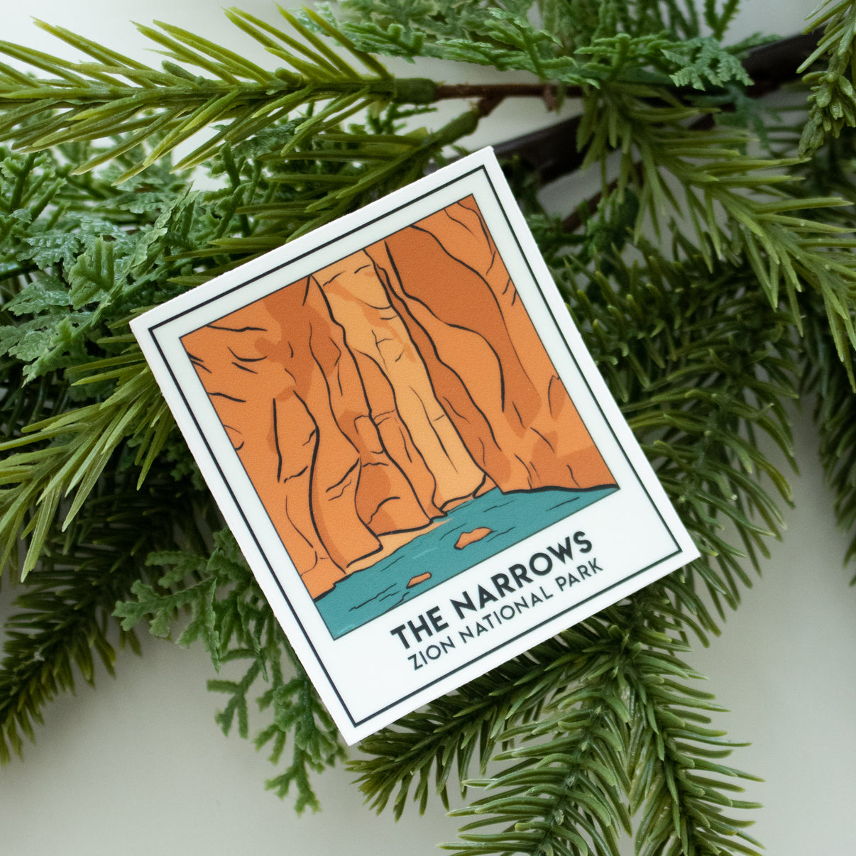 The Narrows Snapshot | Zion National Park Clear Sticker – Riley Funk ...